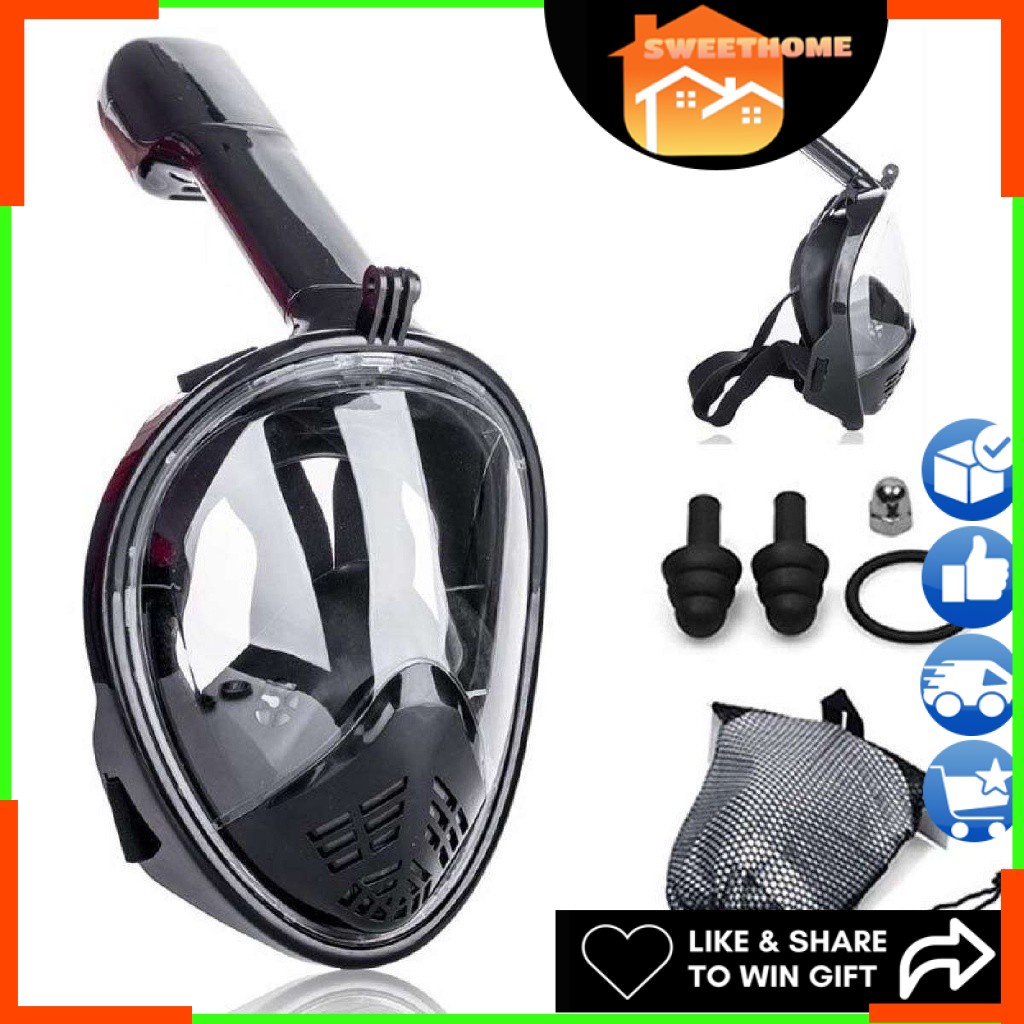 Ecosport Underwater Full Face Mask Snorkeling Diving Swimming ...