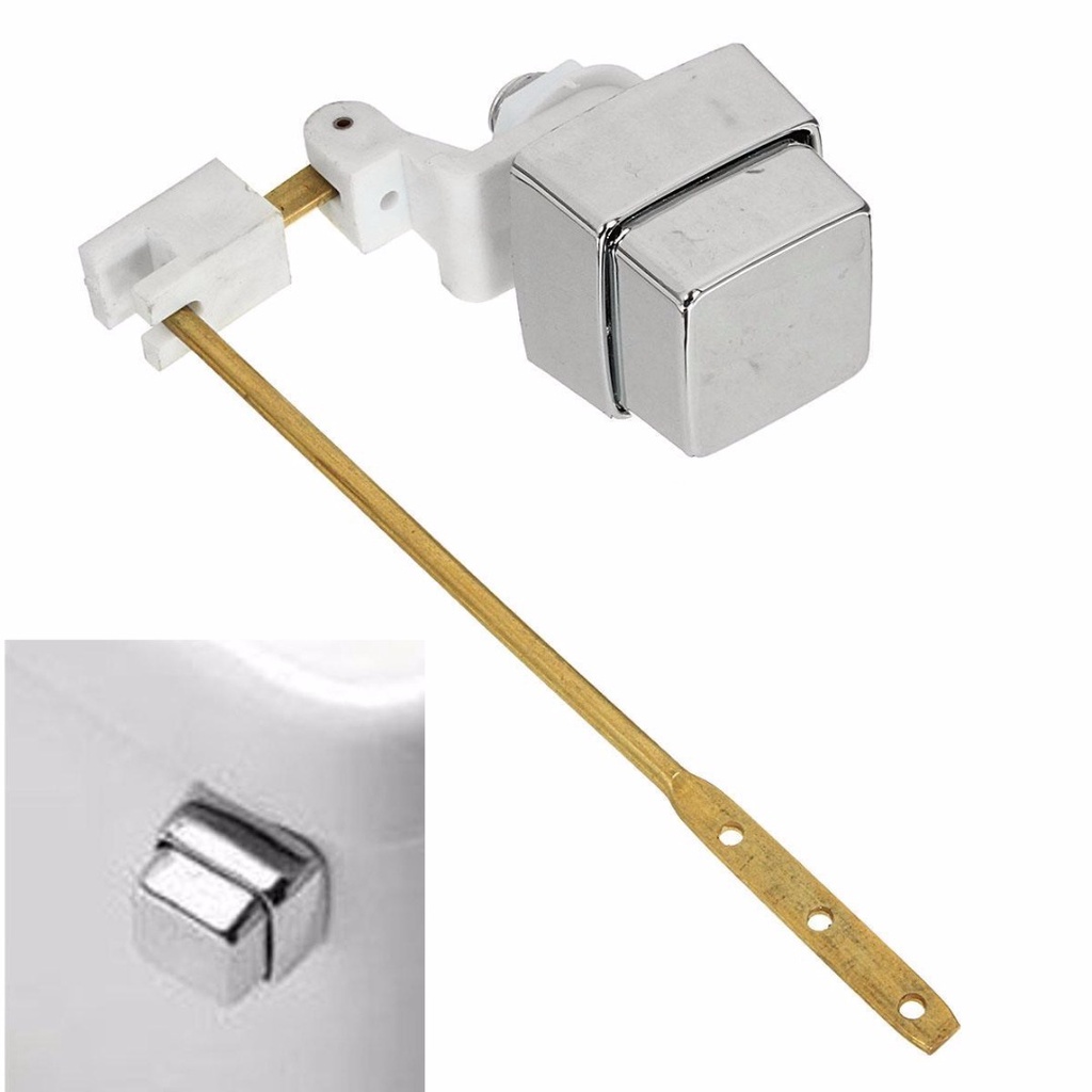 Side Mount Master Plumber Toilet Tank Lever Flush Handle Brass Arm Push ...