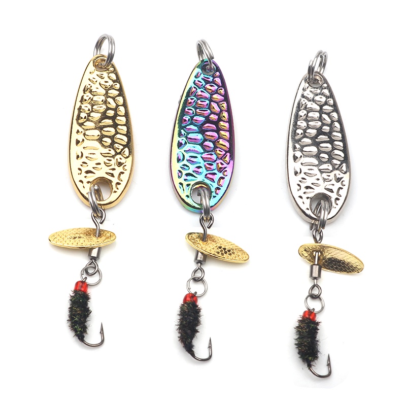 3pcs/bag Metal Spoon Fishing Lure Wobbler Casting Jigging Tackle ...