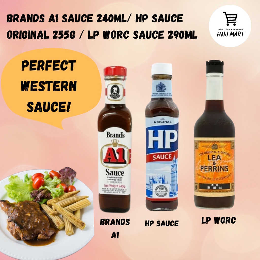 BRANDS A1 SAUCE 240ML/ HP SAUCE 255G / LP WORC SAUCE 290ML Western ...