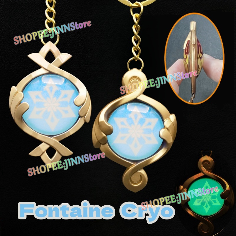 - JINN - Fontaine Ousia Pneuma Vision Keychain GENSHIN IMPACT Ousia ...