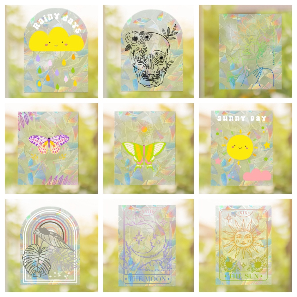Cross-border Suncather Rainbow Projection Prismatic Glass Sticker Sun ...