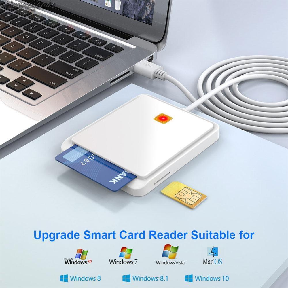 L# US2.0 Smart Card Reader for Bank ID Card Reader for Windows 7 8 10 ...