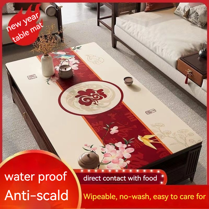 PVC festive tablecloth Coffee table table mat Waterproof Oil-proof ...