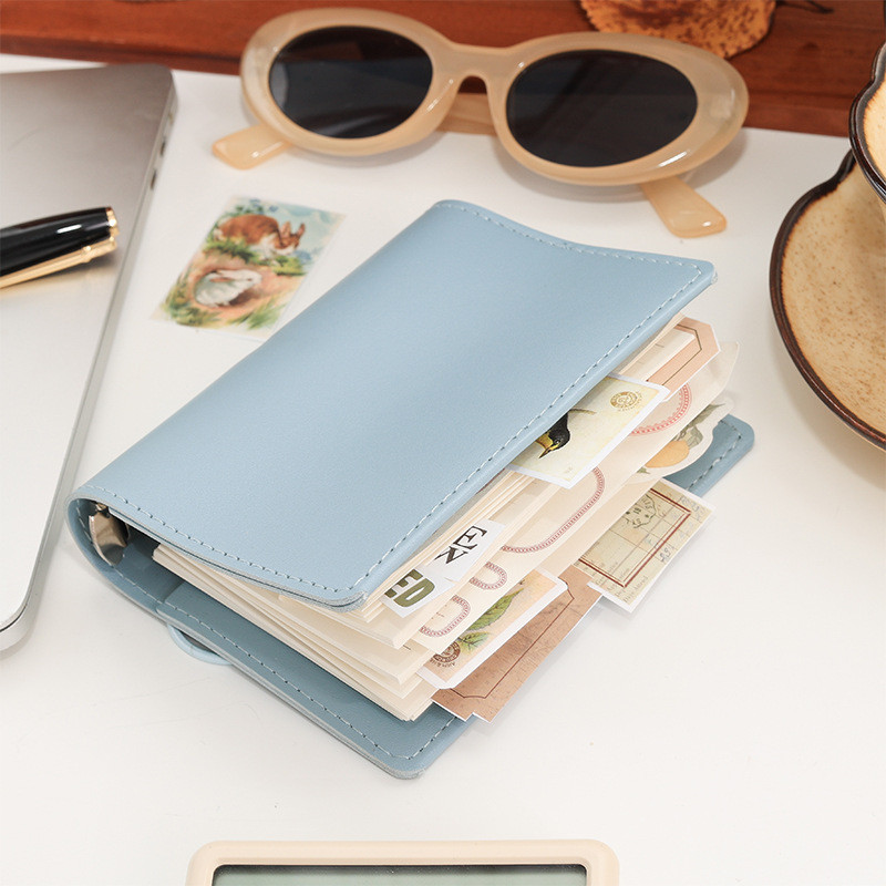 [LC] M5 loose-leaf notebook mini-PU leather A8 notebook pocket hand ...