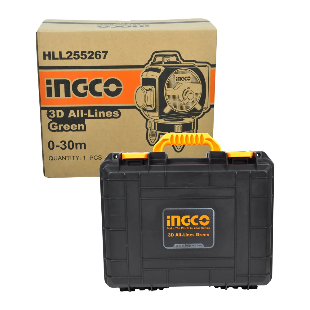 INGCO HLL255267 3D Green Beam Self-Leveling Laser Level Green laser ...