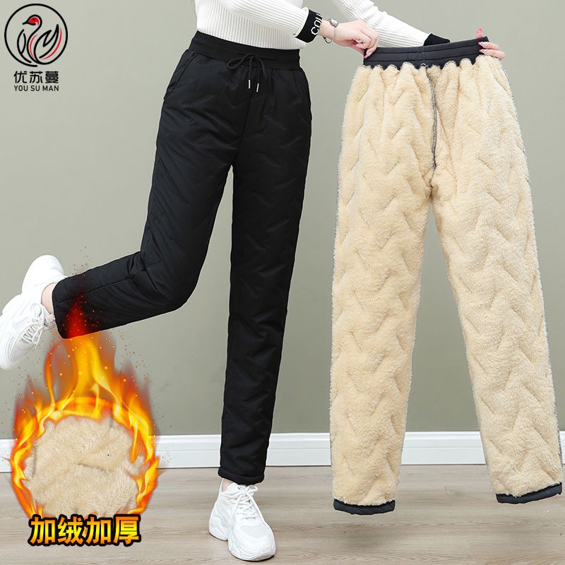 Waterproof Warm Fleece Lining Winter Warm Thickened Large Size Women ...