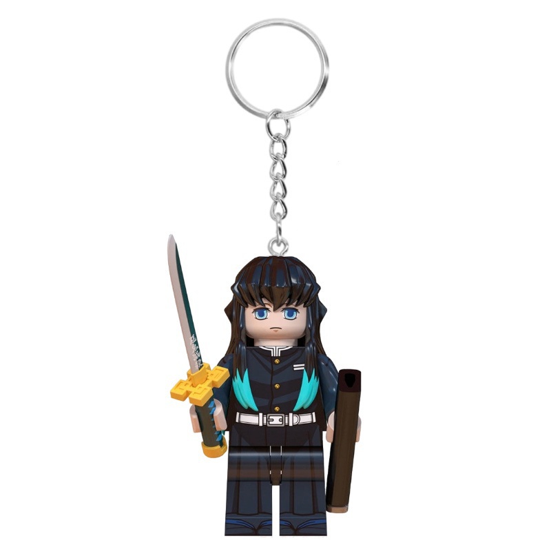 LEGO Keychain Minifigure Tokitou Muichirou Demon Slayer | Shopee Singapore