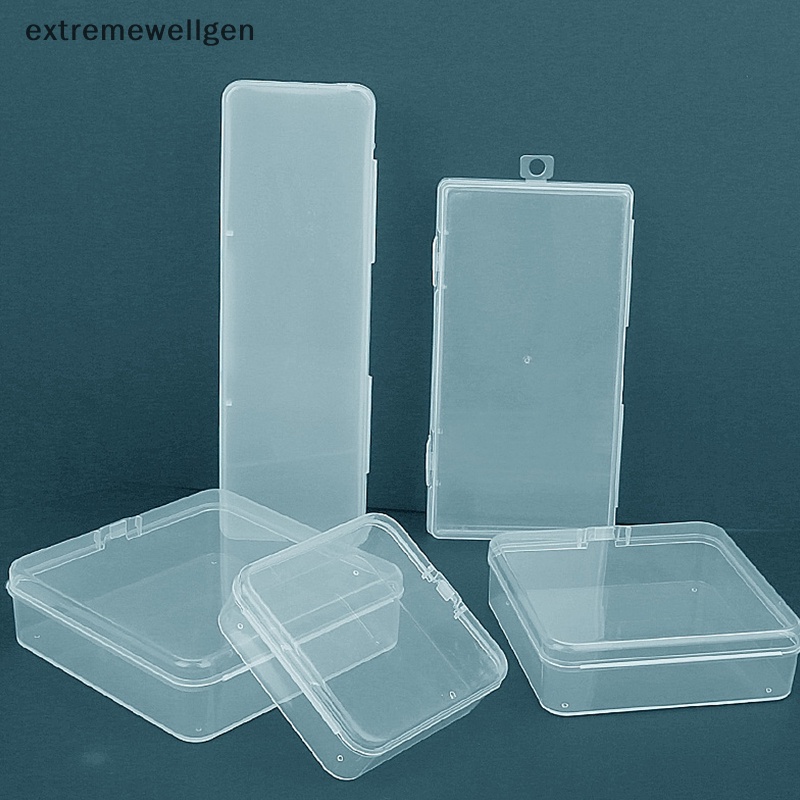 [extremewellgen] PP Transparent Box Rectangular Flip Storage Box Square ...