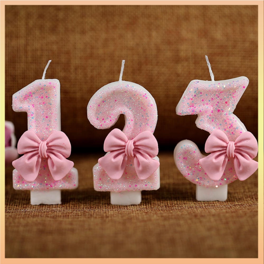 Birthday Candles Extended Big Number Candle Multicolor 3D Design Cake ...