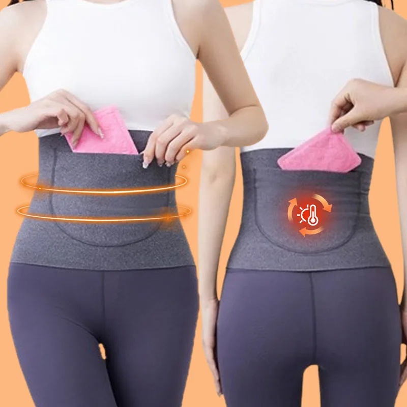 Winter Thermal Waist Support Elastic Abdomen Back Pressure Warmer with ...