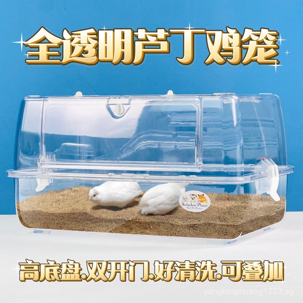 Quail Cage Breeding Box House Acrylic Fermentation Bed Incubator Luding ...