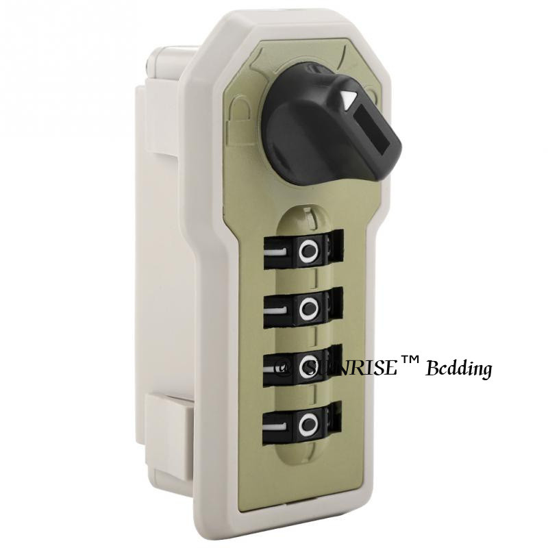 4 Dial Digit Combination Coded Lock ABS Security Cam Cabinet Lock Tool ...