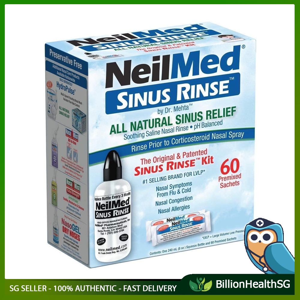 [sgstock] NeilMed Sinus Rinse - A Complete Sinus Nasal Rinse Kit, 50 ...