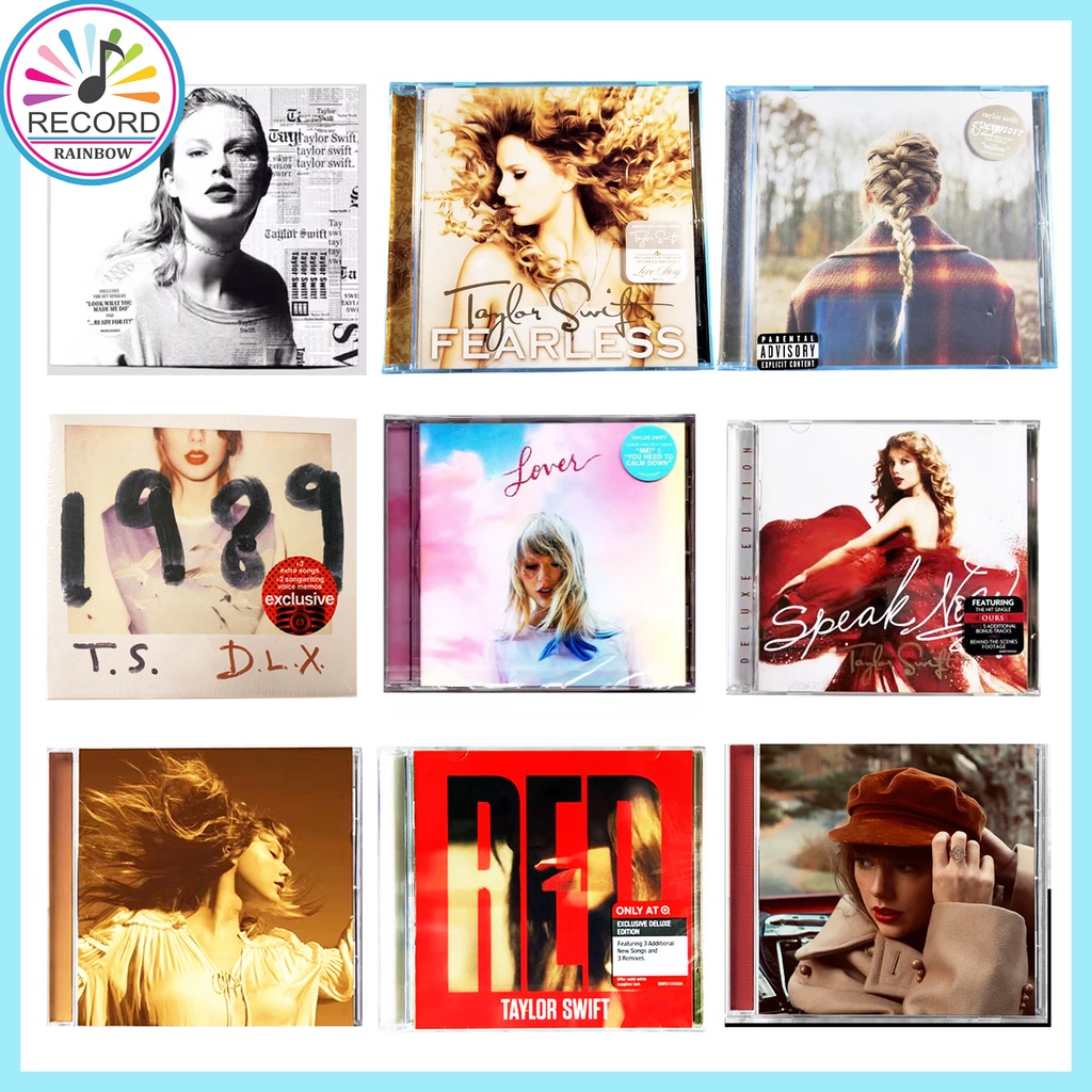 Taylor Swift - Midnights 1989 Lover Evermore Fealess Folklore Red ...