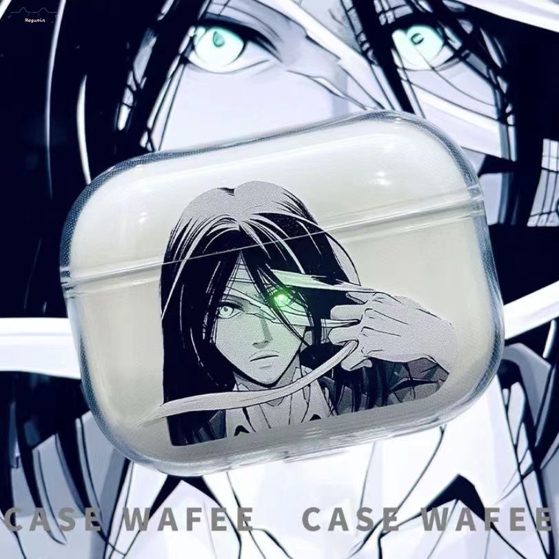 Anime Attack on Titan Eren Transparent Case for Airpods Pro 3 2 1 ...