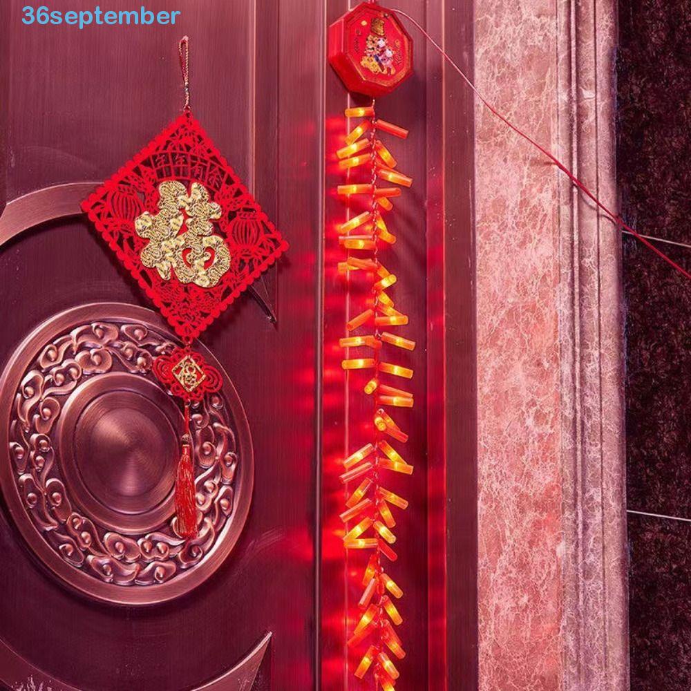 SEPTEMBER Chinese Electronic Firecracker, 1.2M 30LED Simulated ...