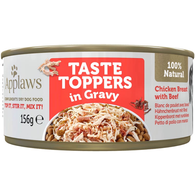 Applaws Taste Toppers Chicken Breast With Beef In Gravy 156g | Shopee ...