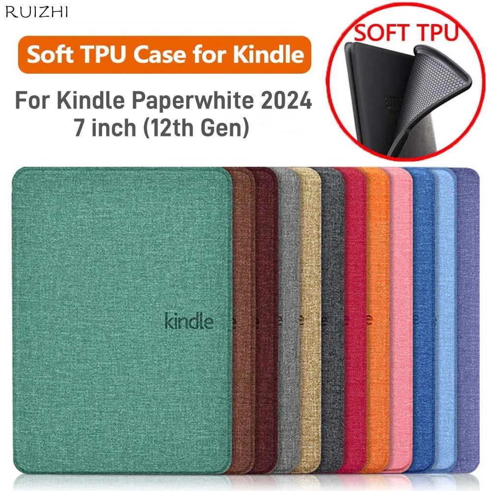 Smart Case For Kindle Paperwhite 12th Generation case Soft TPU Silicone ...