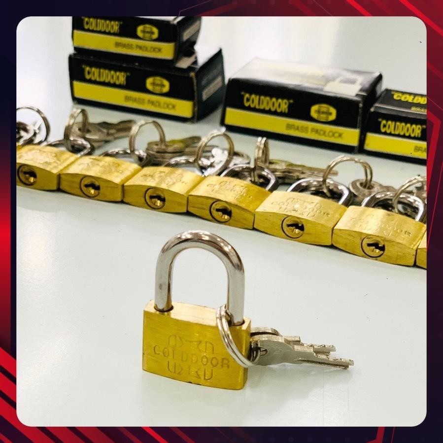 Suitcase lock, copper-plated cast iron lock with 3 keys - super small ...