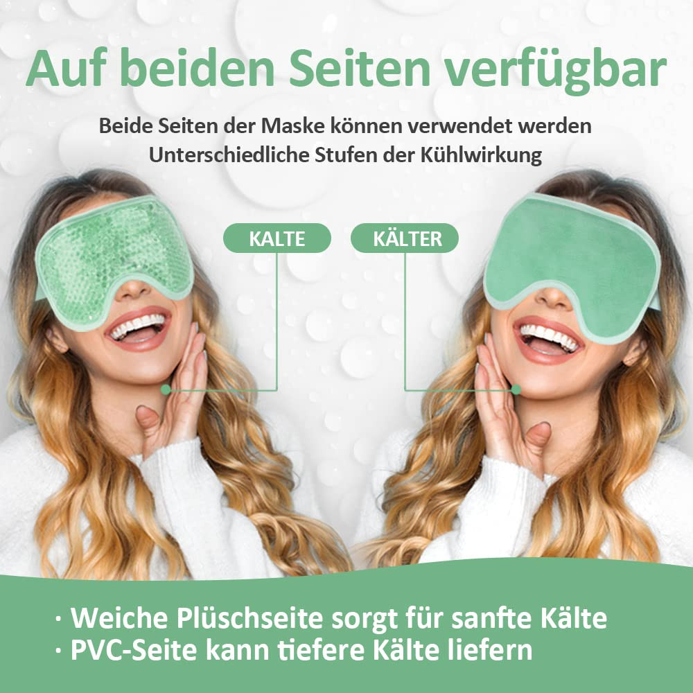 Eye Mask Cooling Glasses Reusable Eyes Cooling Pads with Gel Beads ...