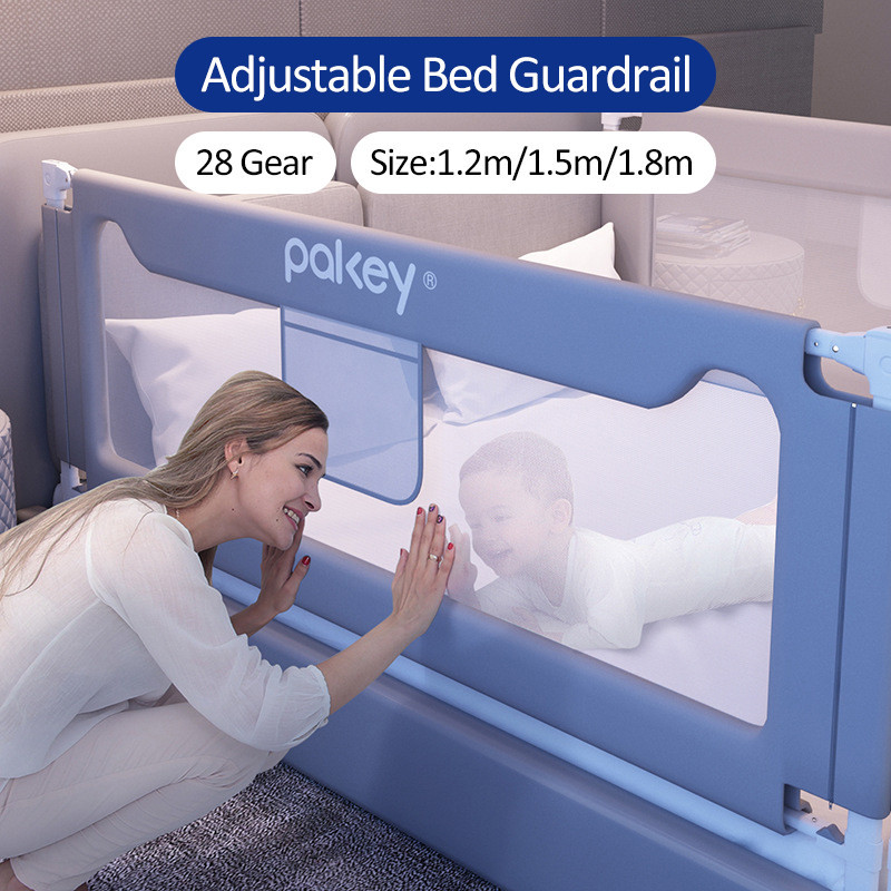 [Local shipment] Foldable Bed Guardrail 28 gear adjustment Simple and ...