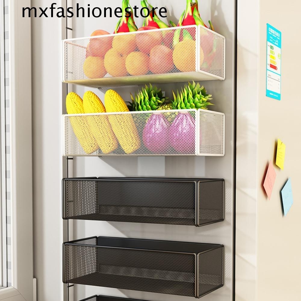 MXFASHIONE Refrigerator Magnetic Shelf, Multifunctional Metal ...