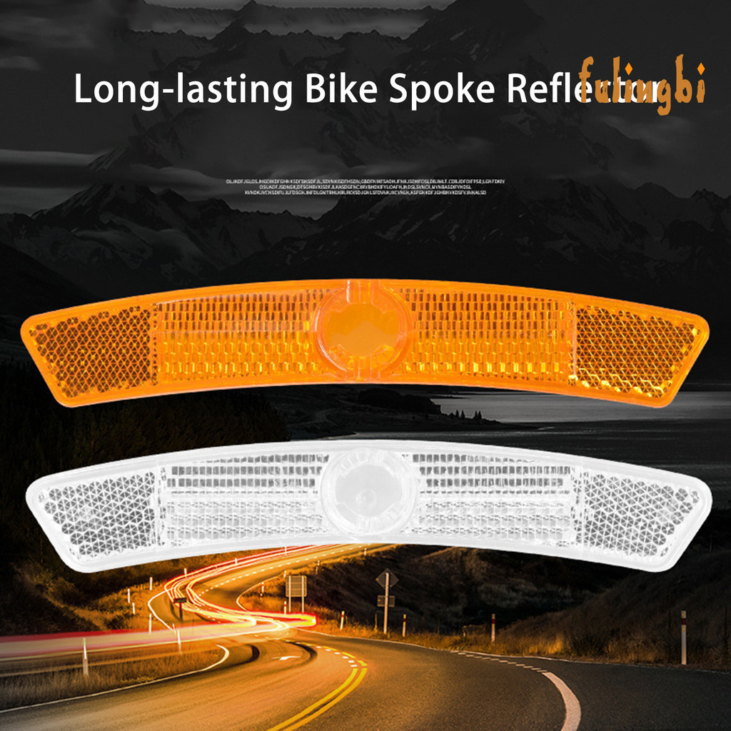 (fulingbi)1 Set Bike Spoke Reflector Double Reflective High Brightness ...