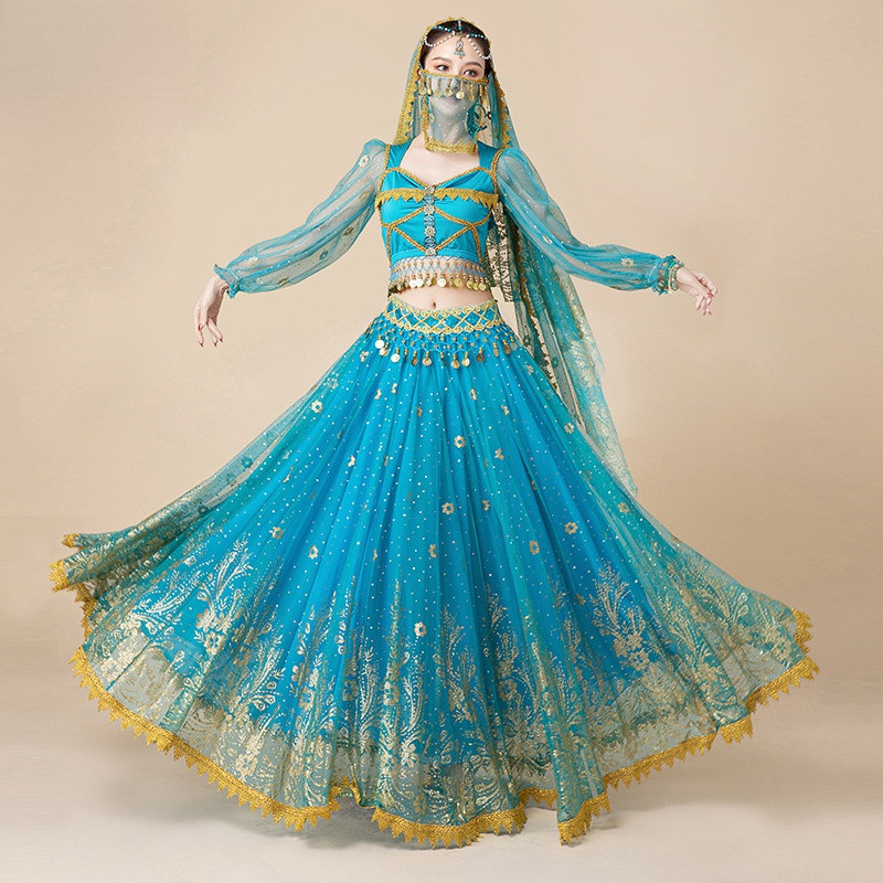 Indian Dance Costume Female Princess Jasmine cos Costume Exotic Costume ...