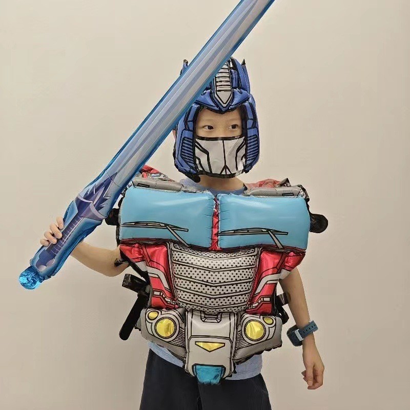 Influencer Style Transformers Optimus Prime Armor Balloon Set Cartoon ...