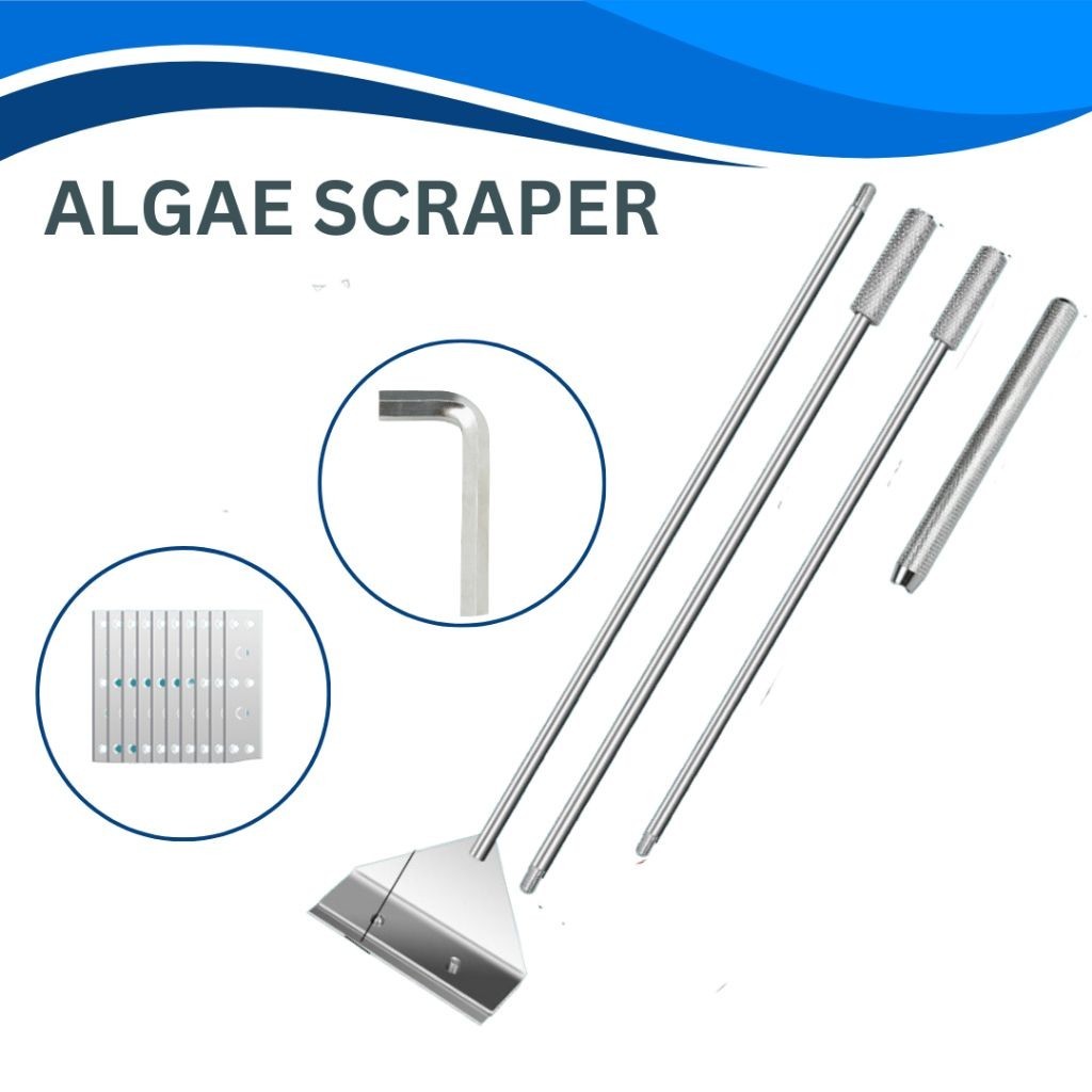 YEE Fish Tank Algae Scraper cum Flat Shovel, Aquarium Cleaning Tool ...
