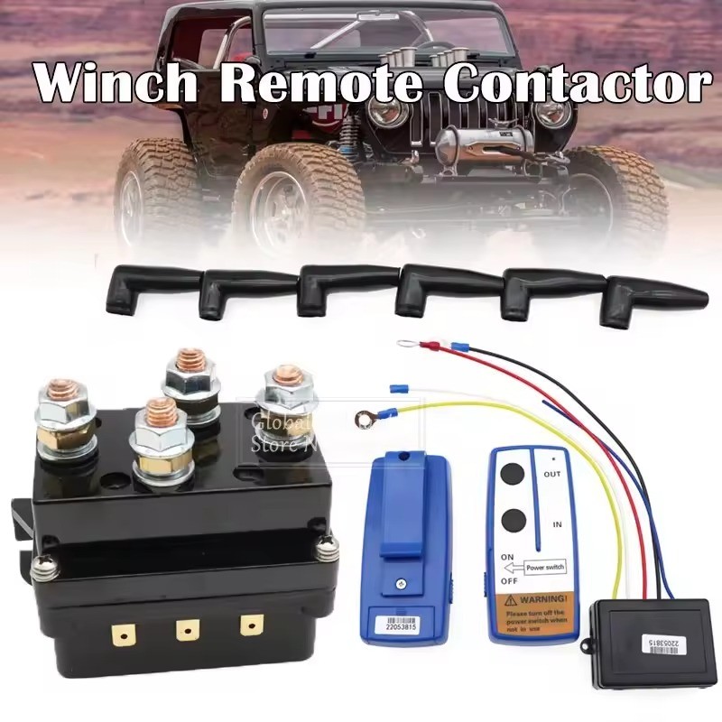 12V.24V Winch Rocker Switch Thumb 250A/400A/500A Solenoid Relay ...