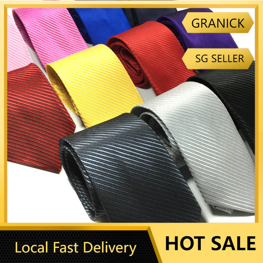 10005SG STOCK 8cm tie men's formal business career work plain striped ...
