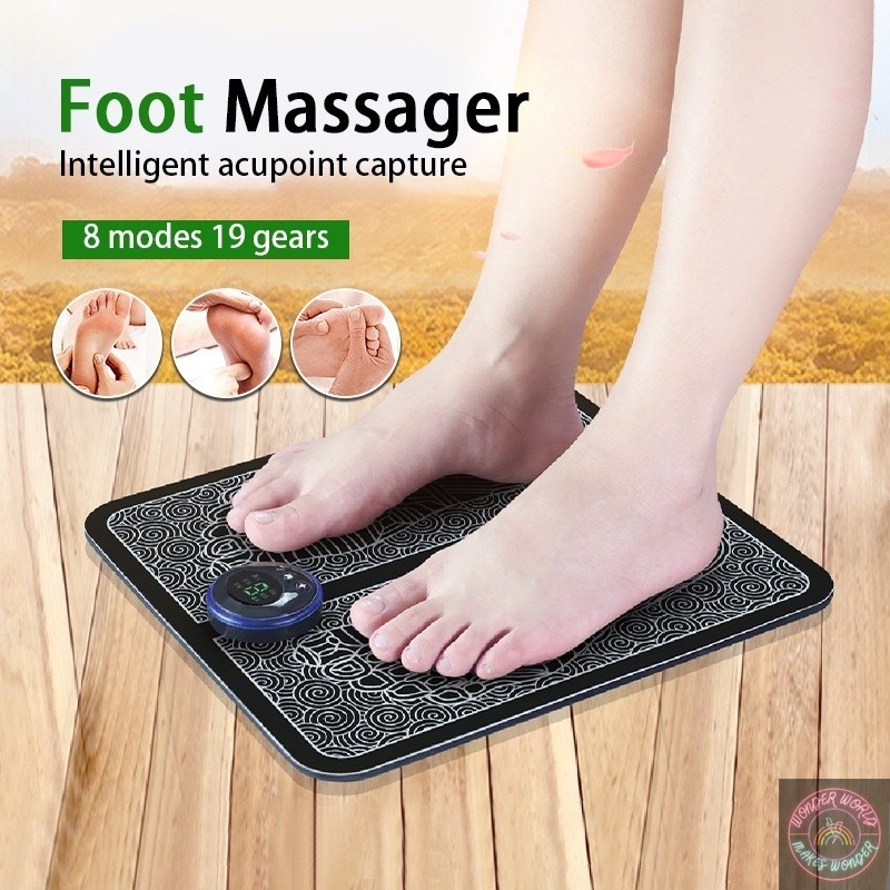 🌈SG Stock🌈 EMS Foot Massager Mat Physiotherapies Electric Foot Blood ...