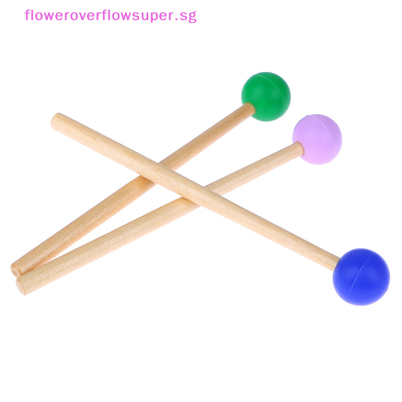 FSSG 1Pair 18cm Long Marimba Hammer Sticks Xylophone Mallet Percussion ...