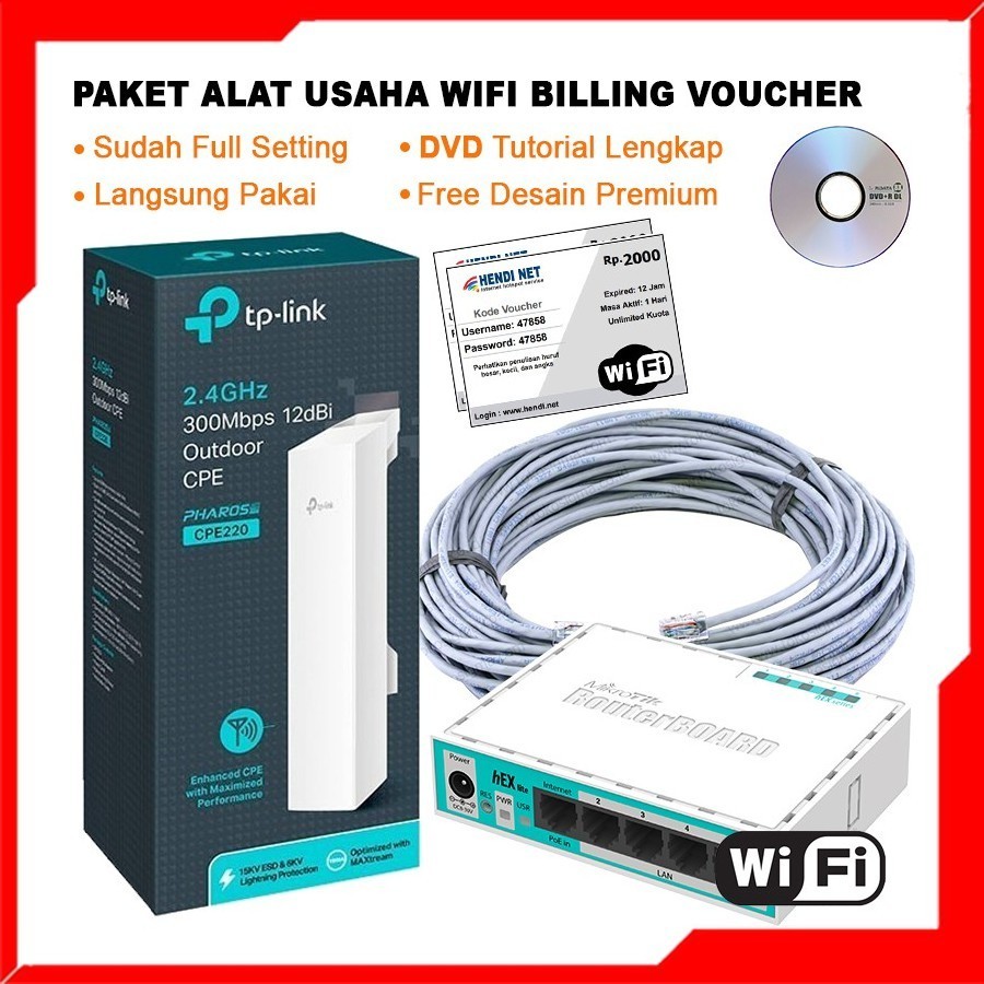 Wifi Package Voucher RT RW NET Ready To Use Full Setting+Tutorial ...