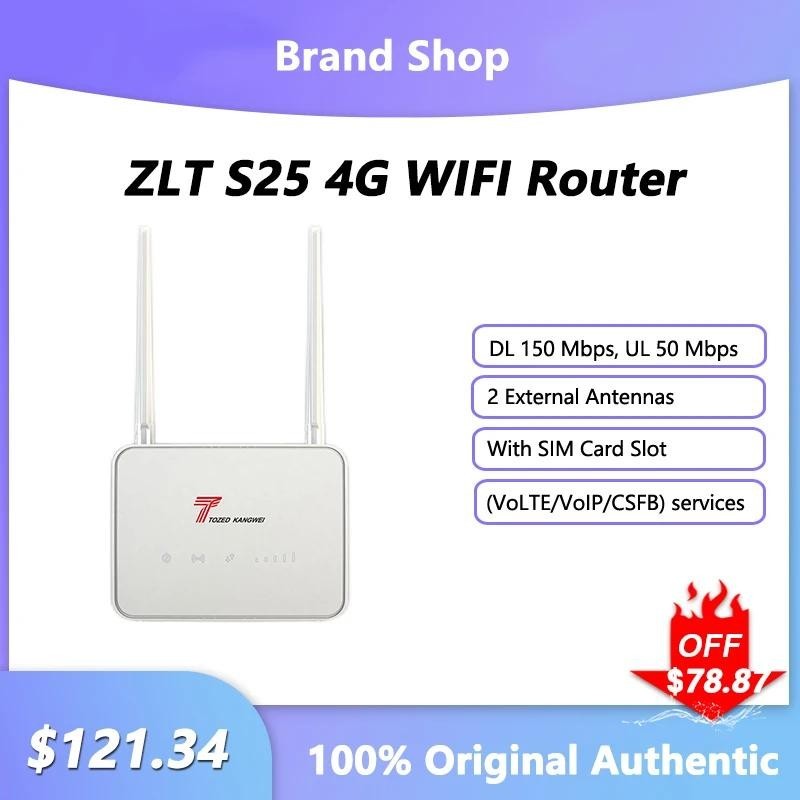 Original ZLT S25 4G WIFI Router 150Mbps External Antennas Power Signal ...