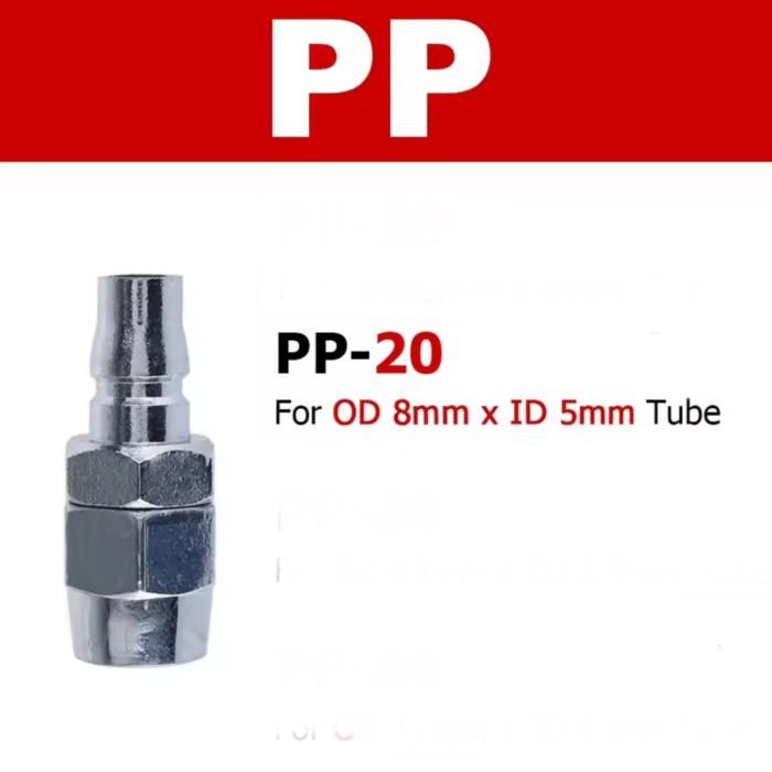 Yolo PP-20 PP - 20 OD 8mm x ID 5mm Coupler Coupler Coupler Coupler Air ...