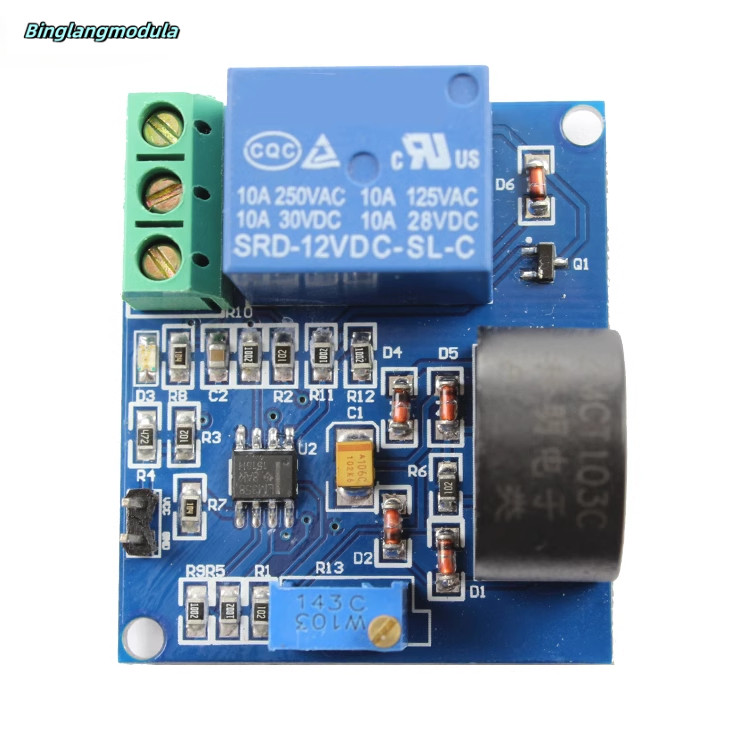 5a Overcurrent Protection Sensor Module Ac Current Detection Sensor 12v Relay Shopee Singapore