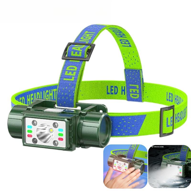 Induction MINI Headlamp Sensor Super Bright LED Headlight Type-c ...