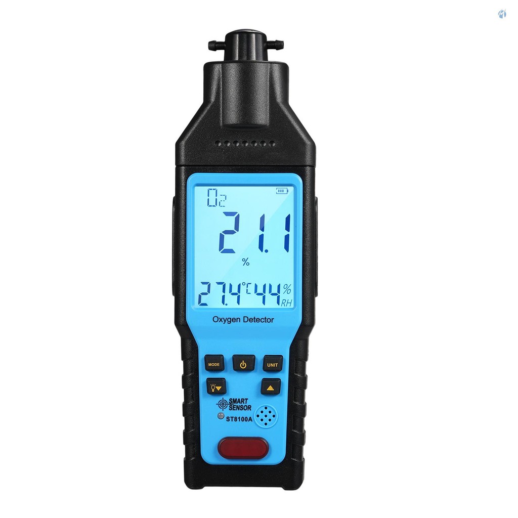 SMART SENSOR Oxygen Gas Detector Digital Portable Handheld O₂ Gas ...