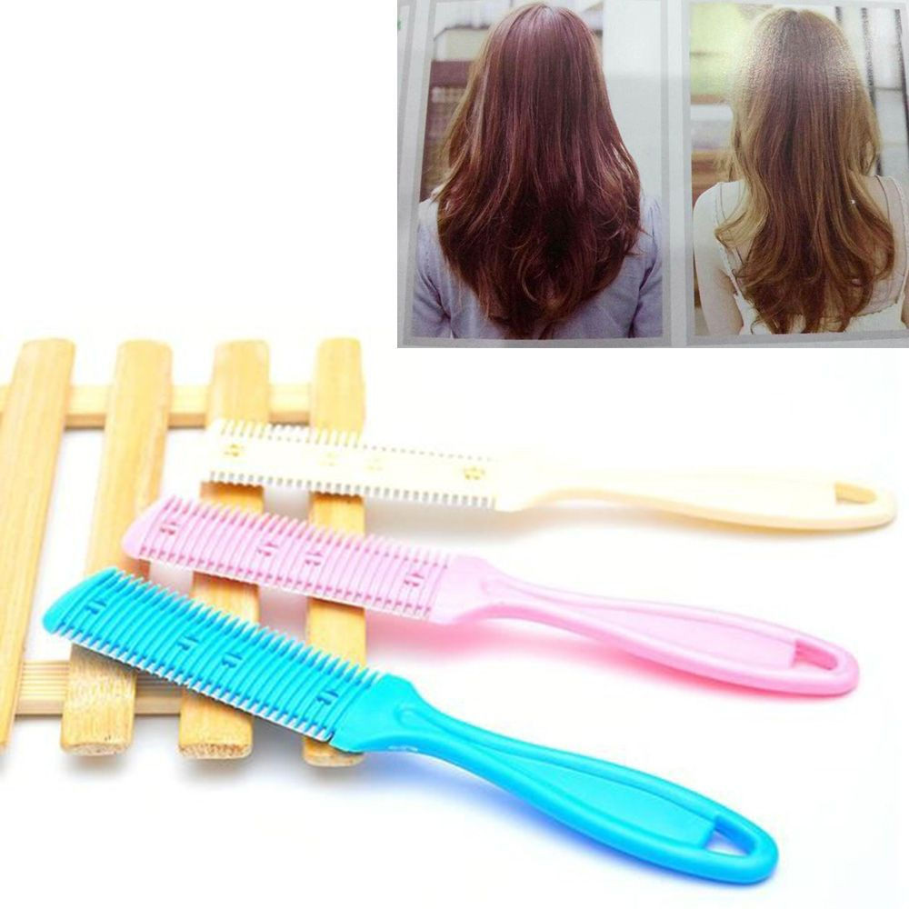 1pcs Double Sides Hair Razor Comb Cutter Cutting Thinning Shaper ...