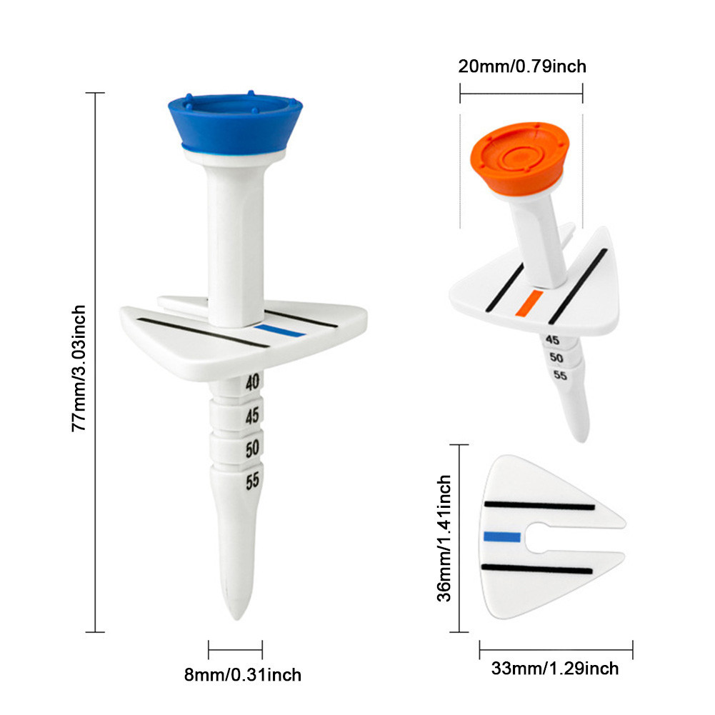 4Pcs Golf Tees Height Adjustable 3 Inch Golf Step Down Tees Golf ...