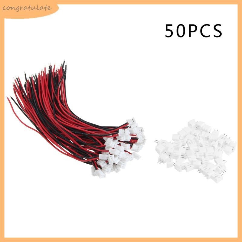 50 Sets Mini Micro JST 2.0 PH 2 Pin Connector Plug With Wires Cables 15cm/5.9in | Shopee Singapore