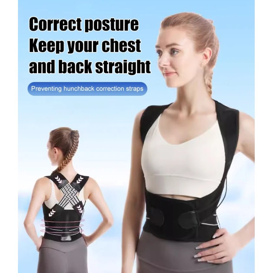 Back posture belt open shoulder hunchback preventer ware back posture ...