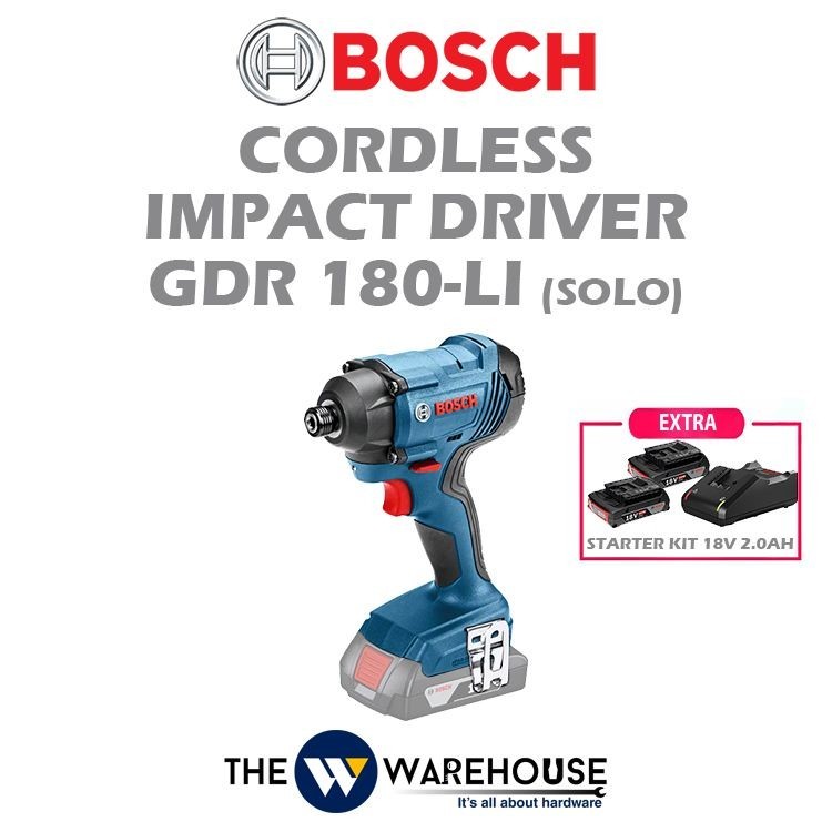 Bosch Cordless Impact Driver GDR 180-Li (solo) | Shopee Singapore