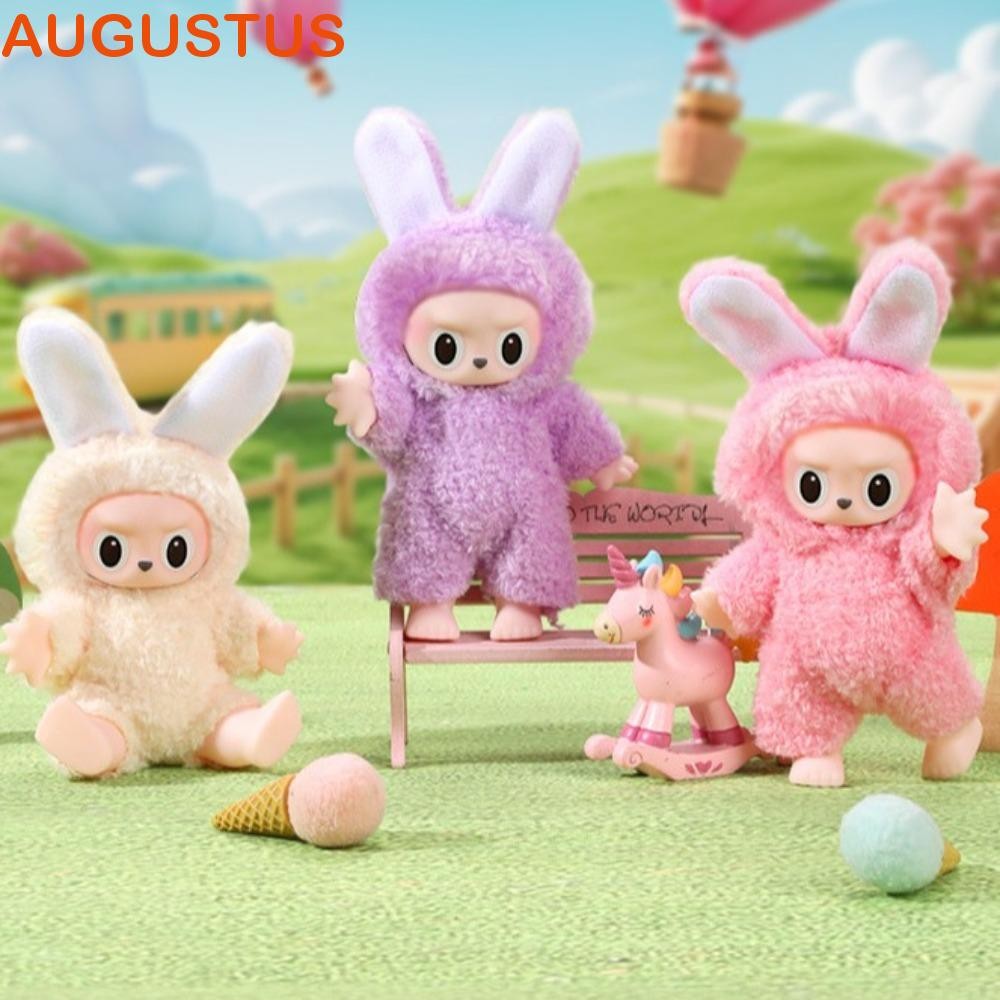 AUGUSTUS Labubu Plush Stuffed Doll, Big Eye Stuffed Labubu Time Plush ...