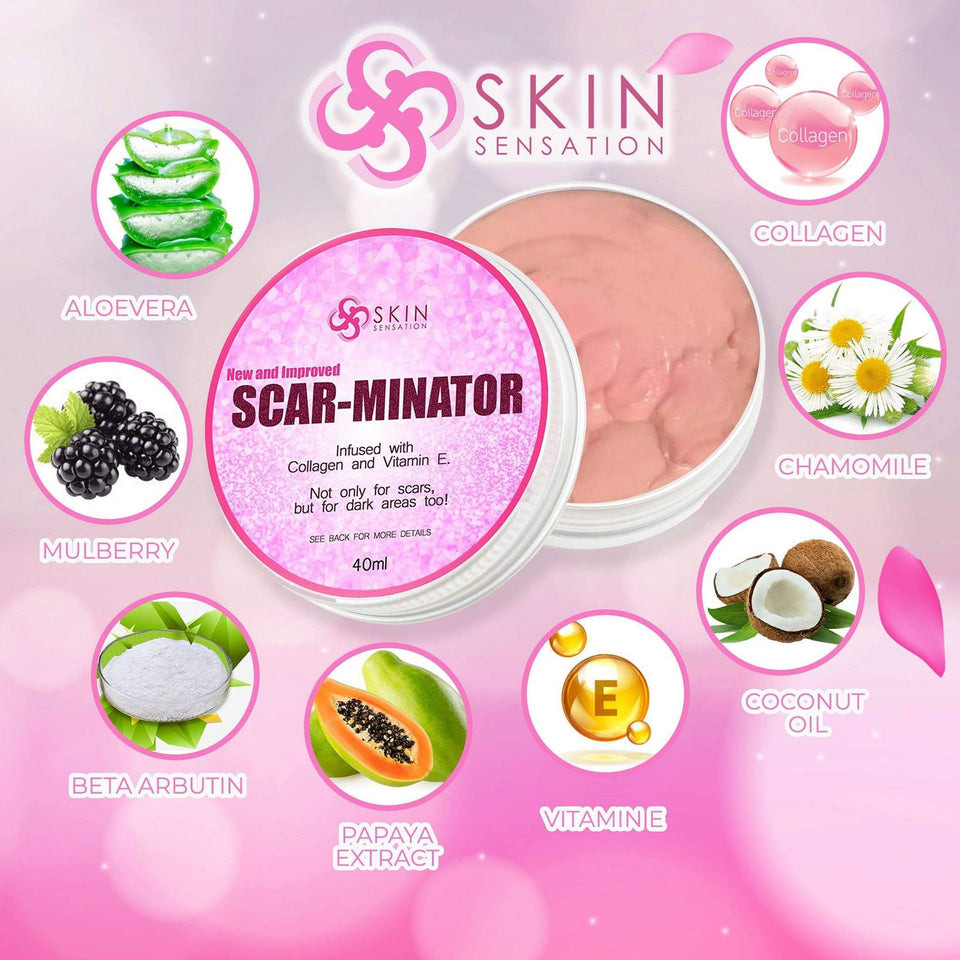 Skin Sensation Scar-Minator Cream (with Collagen and Vitamin E) 50g ...