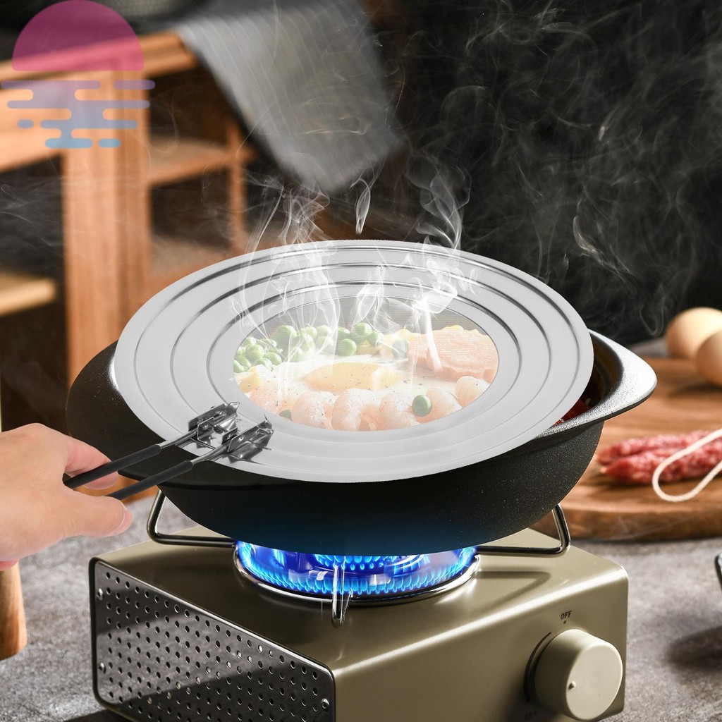 Splatter Screen Stainless Steel Frying Pan Splatter Guard Grease ...