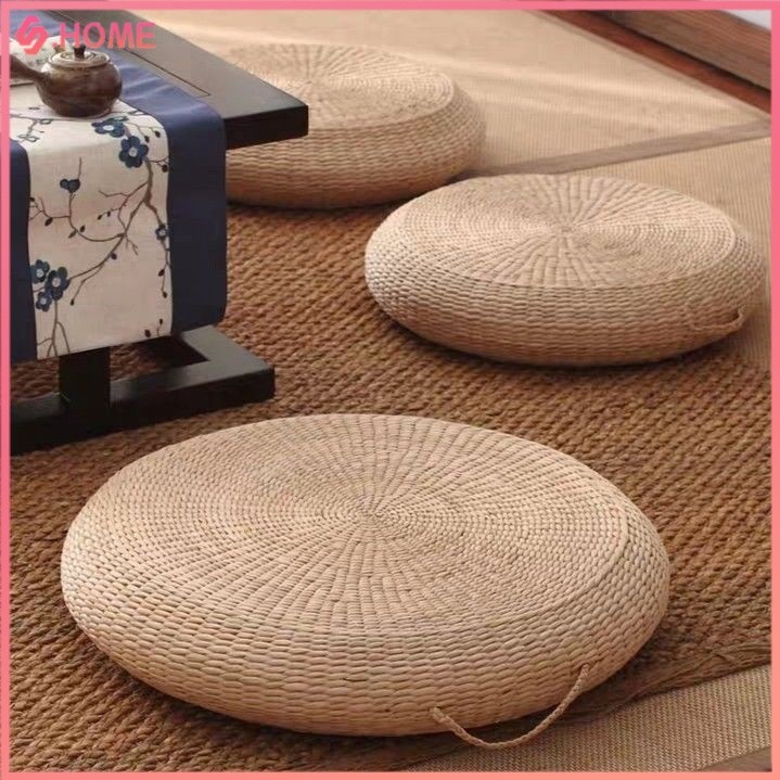 Grass woven seat cushion, stepping rice mat, Chinese style ground ...